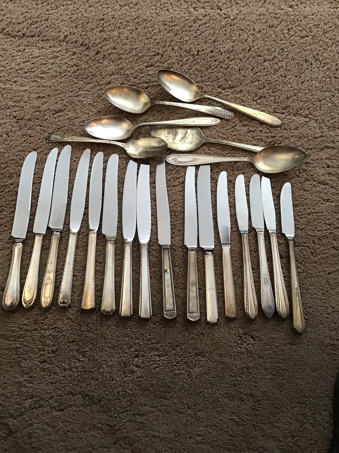 Vintage Silver Plate Flatware Lot of 22 Price is for All 22 Pieces ...