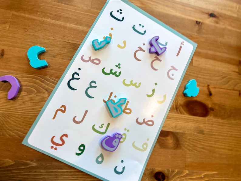 Arabic Alphabet Educational Poster for Children I 11 X17 Inch Poster - Etsy