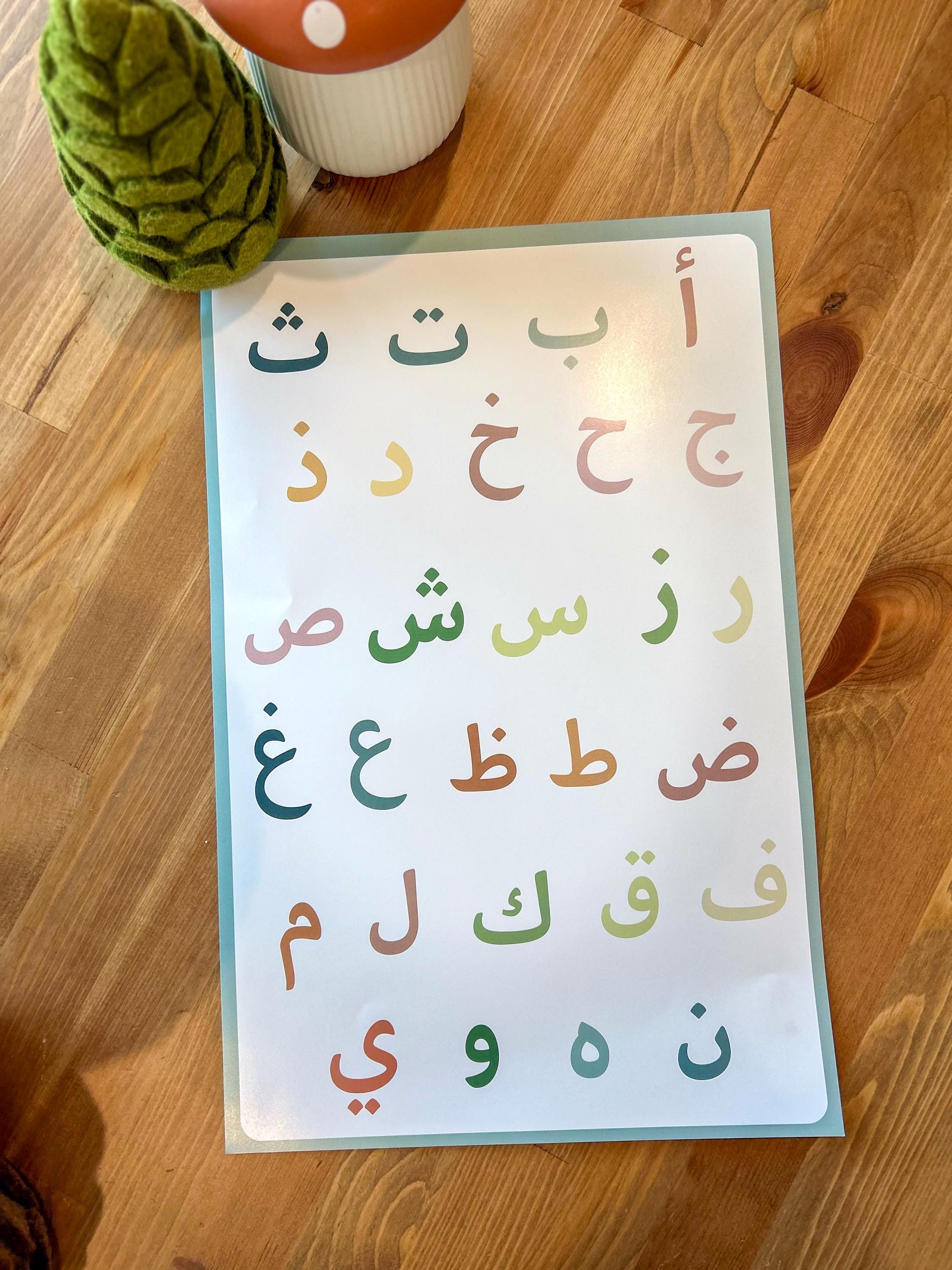 Arabic Alphabet Educational Poster for Children I 11 X17 Inch Poster - Etsy