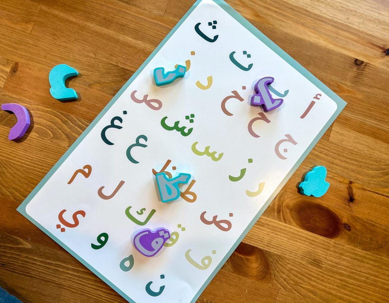 Arabic Alphabet Educational Poster for Children I 11 X17 Inch Poster - Etsy