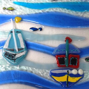 FUSED GLASS SEASCAPE - Etsy UK