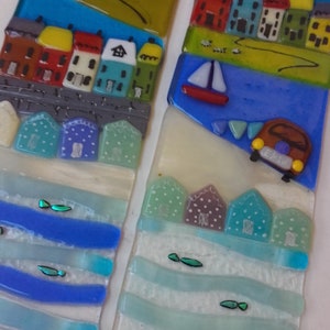 FUSED GLASS SEASCAPE - Etsy