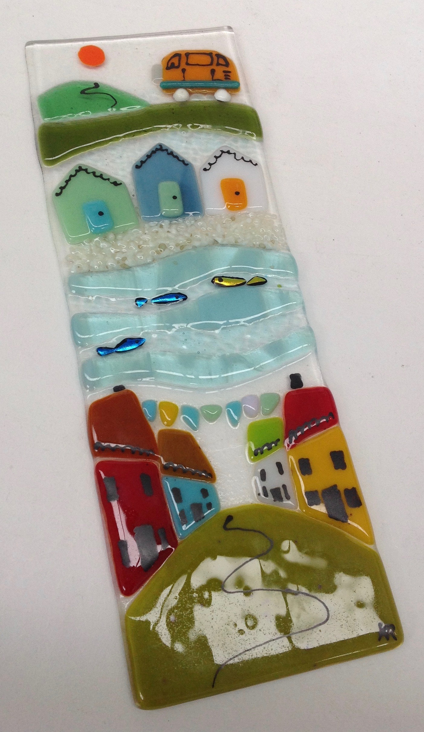 FUSED GLASS SEASCAPE - Etsy UK