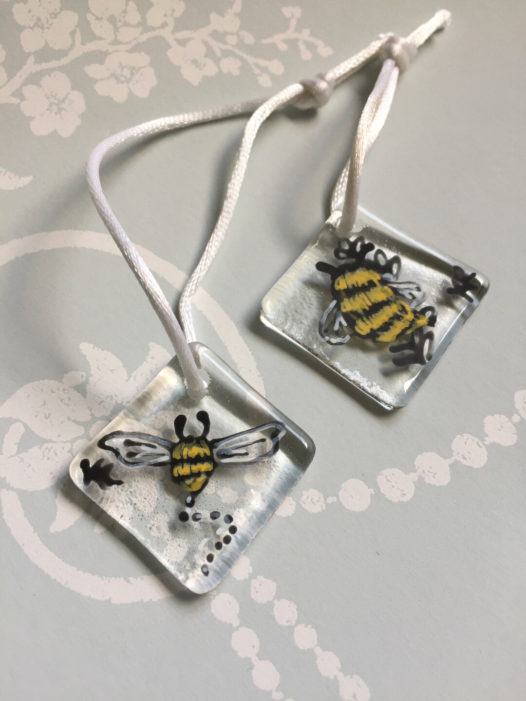 Fused Glass Bees and Butterflies - Etsy UK