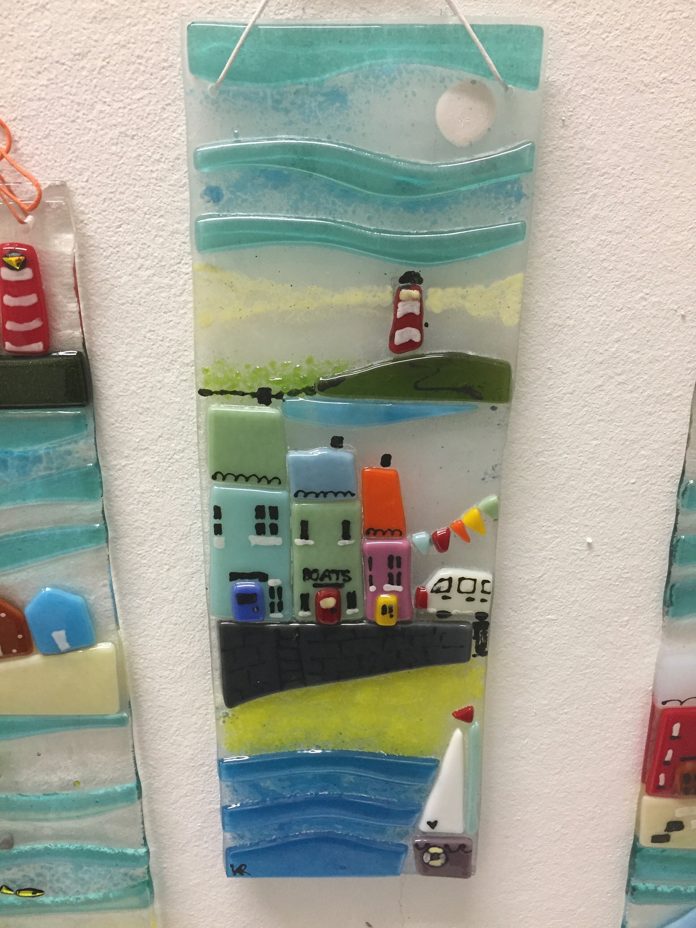 FUSED GLASS SEASCAPE - Etsy UK