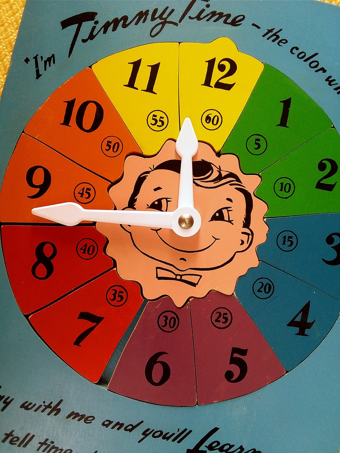 Sifo Toys Timmy Time Color Wheel Clock Original Box 1950s, Vintage ...