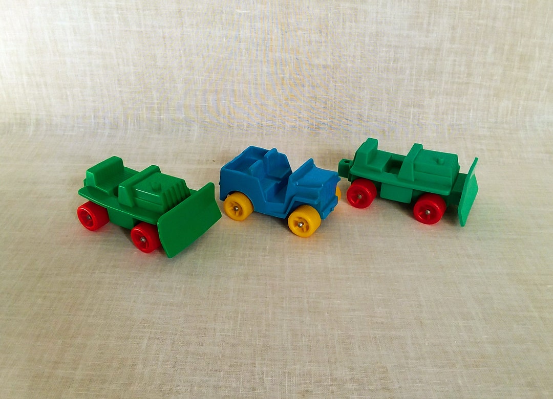1980's Vintage Viking Toys Sweden, Your Choice Toy Jeep, Bulldozers ...