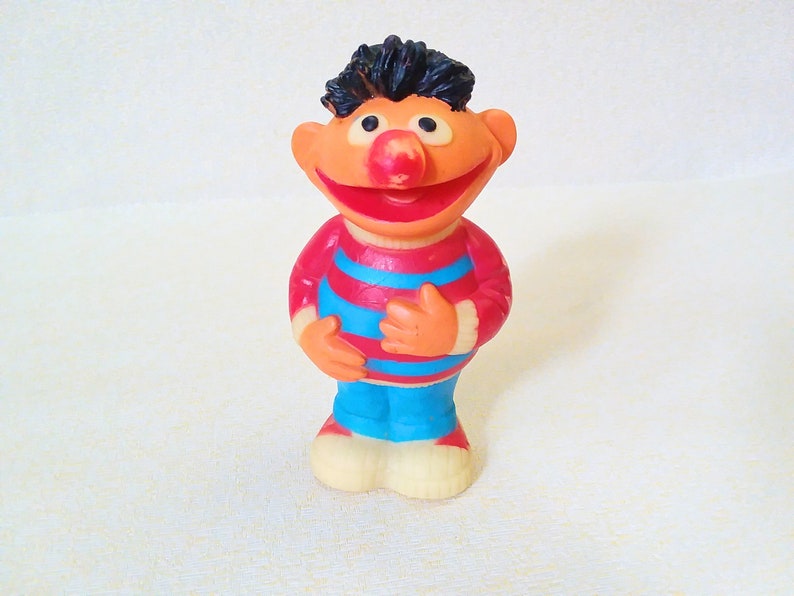 Sesame Street Ernie Squeaky Toy, Vintage Sesame Street, 1970's-80's ...
