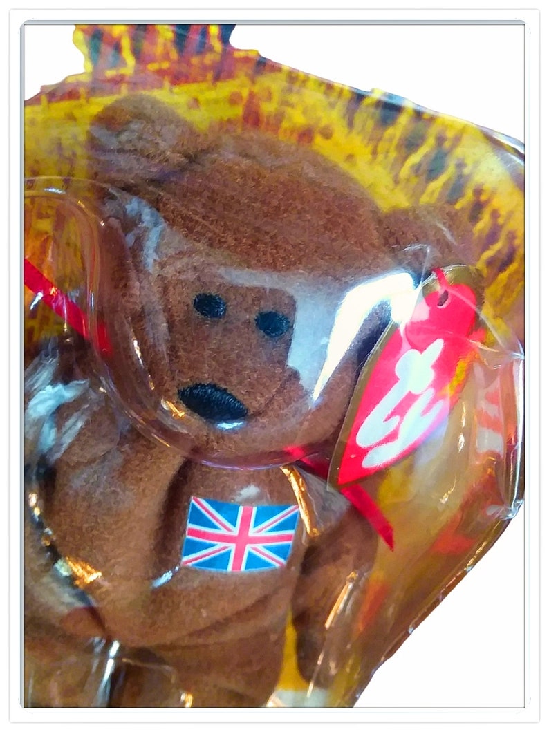 Ty Britannia the Bear Mini Beanie Baby 1997 Mcdonald's Happy Meal Toy ...