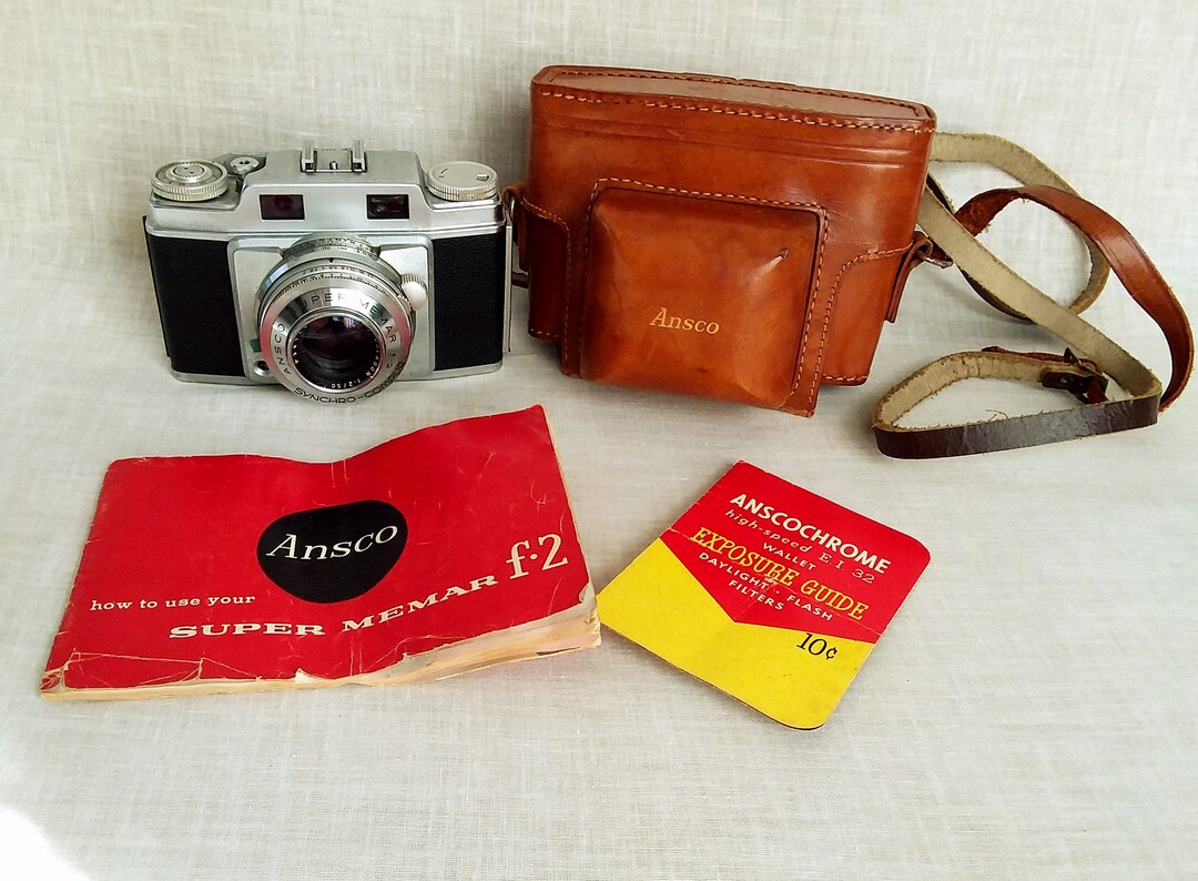 Ansco Super Memar F-2 Camera With Agfa Solagon 1:2/50 Lens and Synchro ...