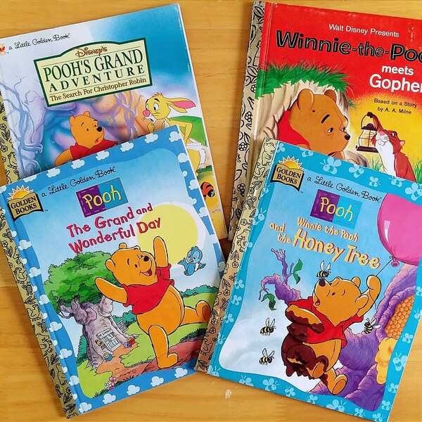 Winnie the Pooh Little Golden Books - Etsy