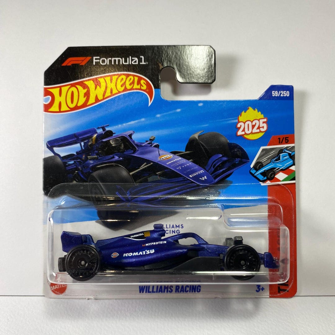 Hot Wheels F1 Williams Racing Car – 1:64 Diecast Formula 1 Model ...