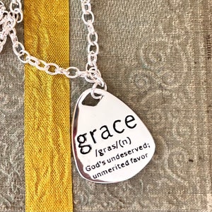 Grace Pendant Necklace. Faith Necklace. Give Grace Necklace, Faith ...