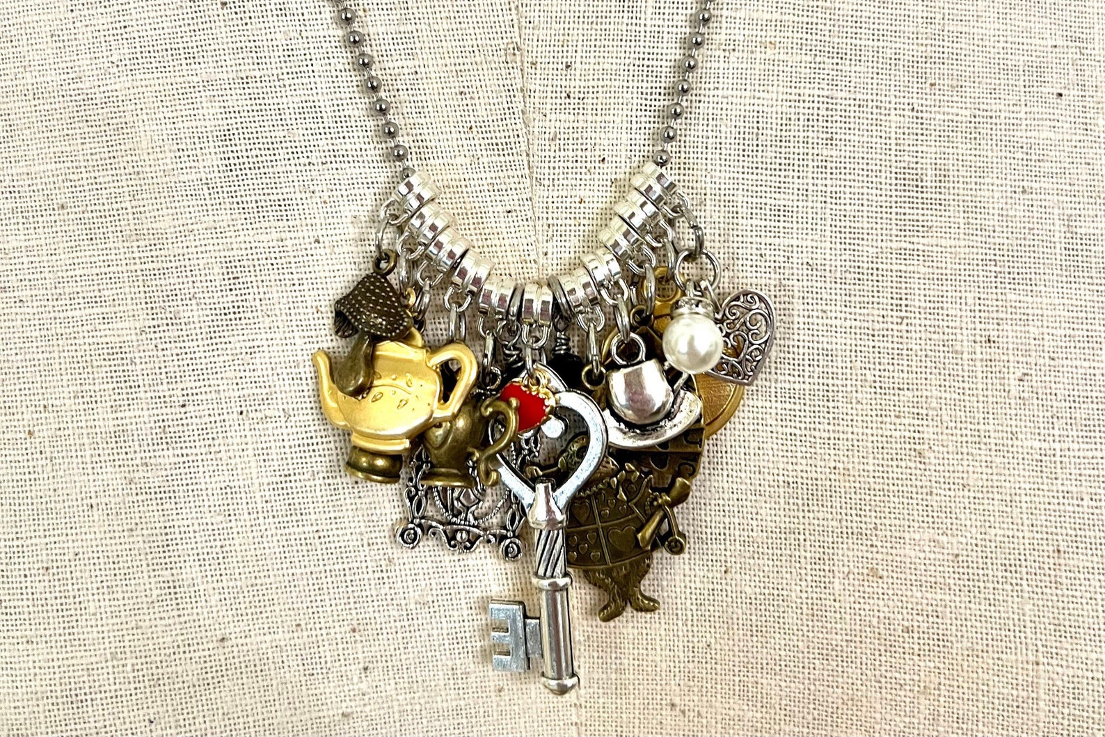 White Rabbit Necklace. Alice in Wonderland Jewelry. Wonderland - Etsy