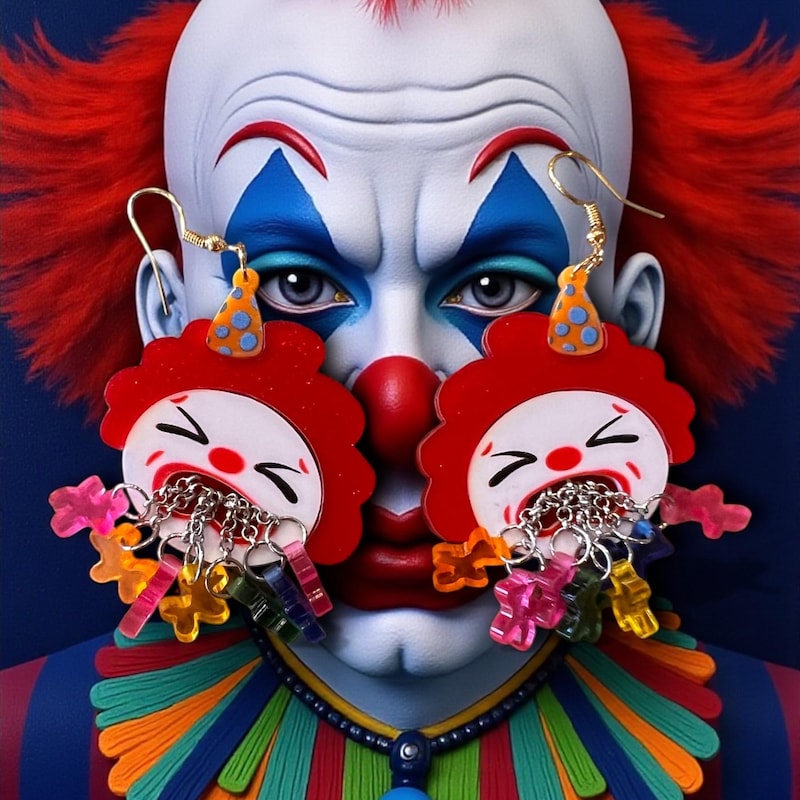 Clown Animal Earrings - Etsy