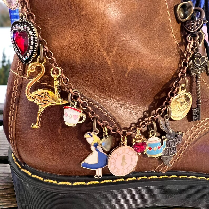 Alice in Wonderland, Boot Jewelry, Boot Accessory, Alice Boot, Doc ...