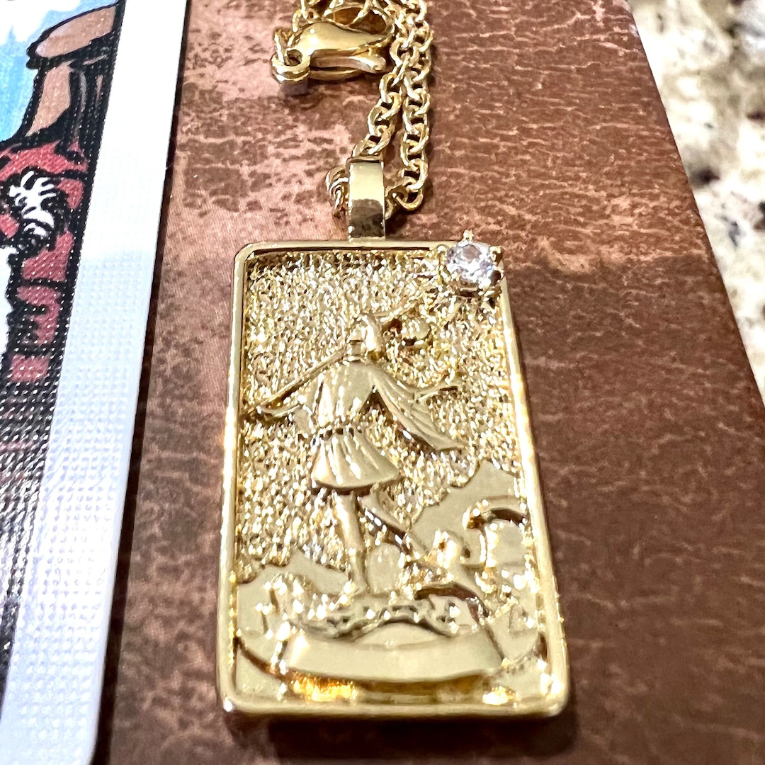 The Fool Tarot Card Pendant Necklace: Major Arcana Jewelry - Etsy