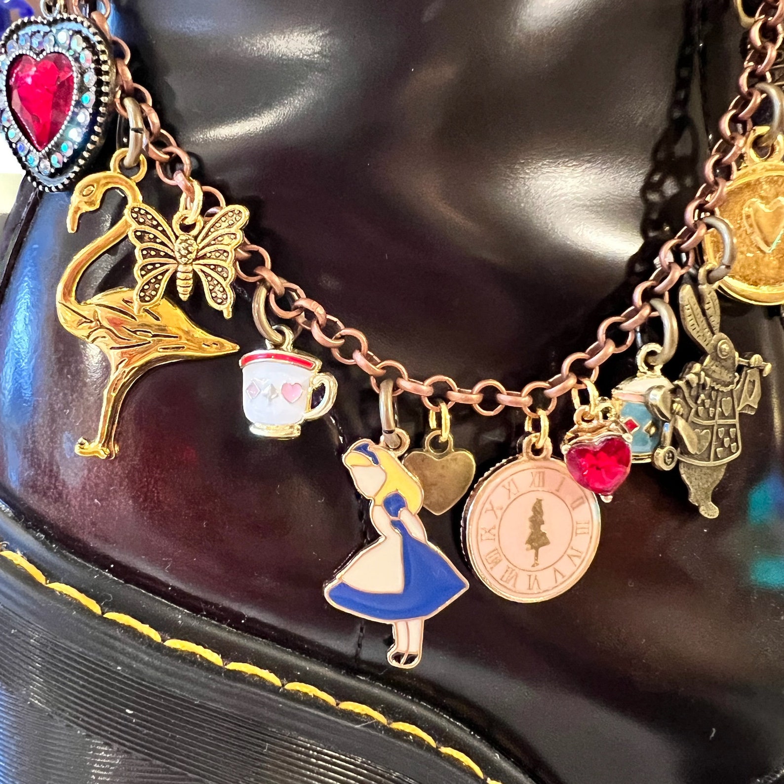 Alice in Wonderland, Boot Jewelry, Boot Accessory, Alice Boot, Doc ...