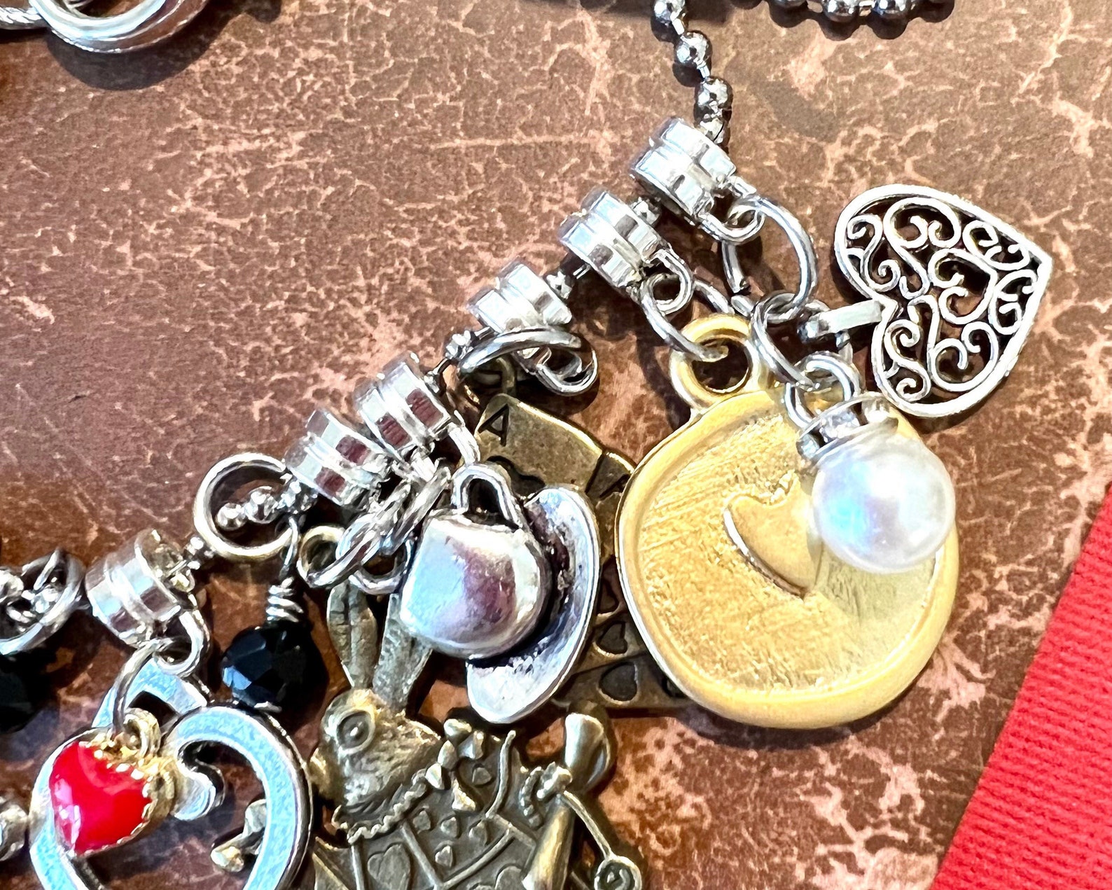 White Rabbit Necklace. Alice in Wonderland Jewelry. Wonderland - Etsy