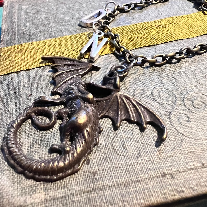 DND Necklace, DND Dragon, Dragon Pendant, DND Jewelry, Dnd Necklace ...