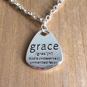Grace Pendant Necklace. Faith Necklace. Give Grace Necklace, Faith ...