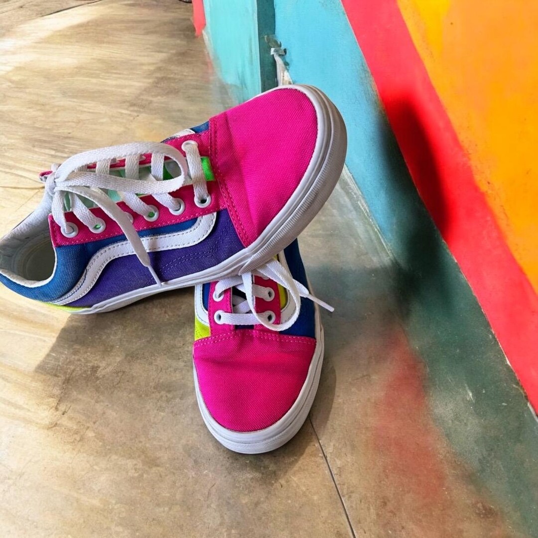Vintage Neon Bright Gorgeous Vans Super Fun Canvas Vans. Neon. Super ...