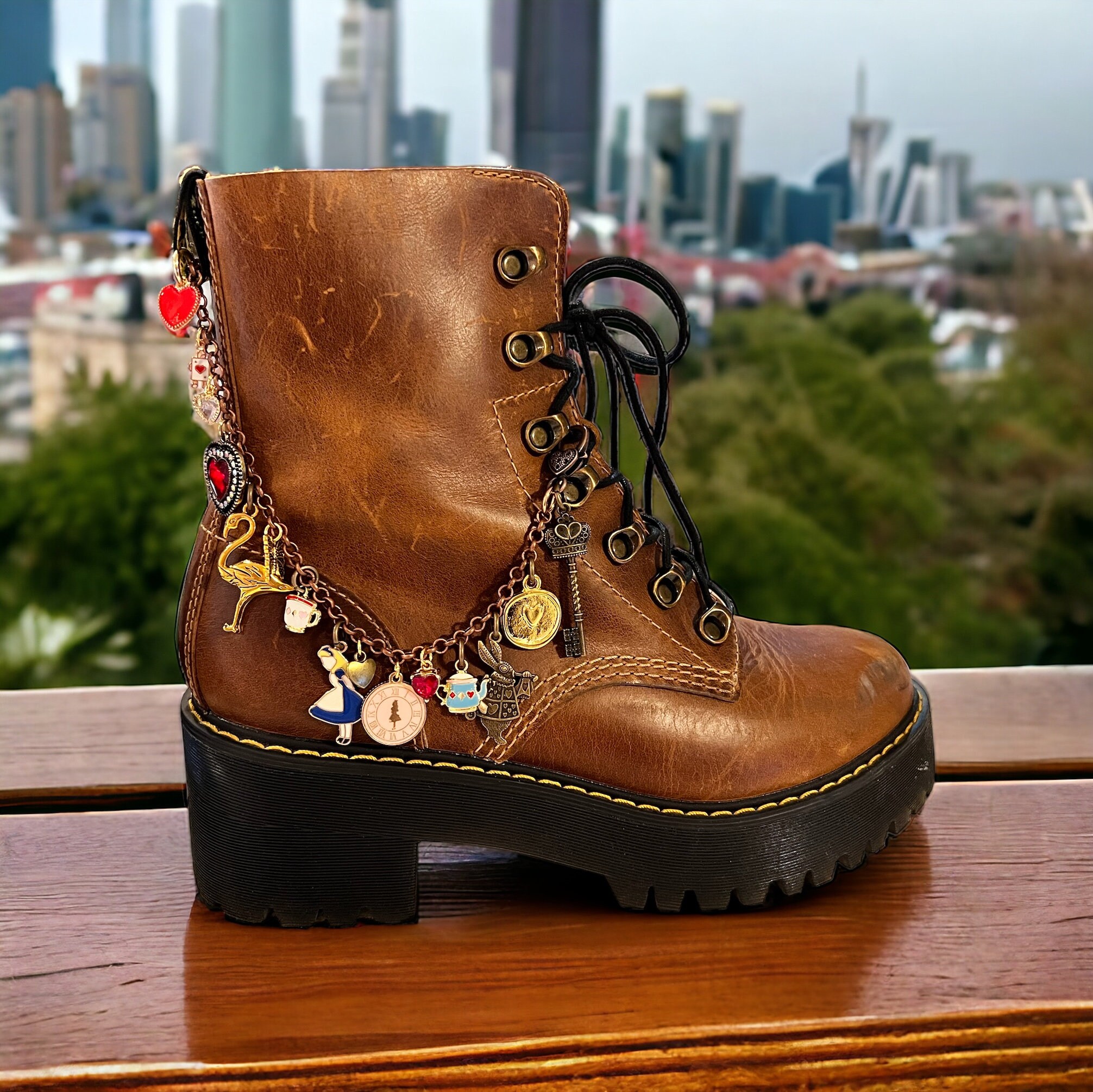 Alice in Wonderland, Boot Jewelry, Boot Accessory, Alice Boot, Doc ...