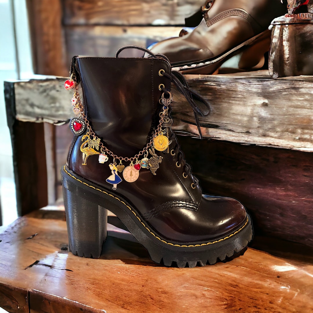 Alice in Wonderland, Boot Jewelry, Boot Accessory, Alice Boot, Doc ...