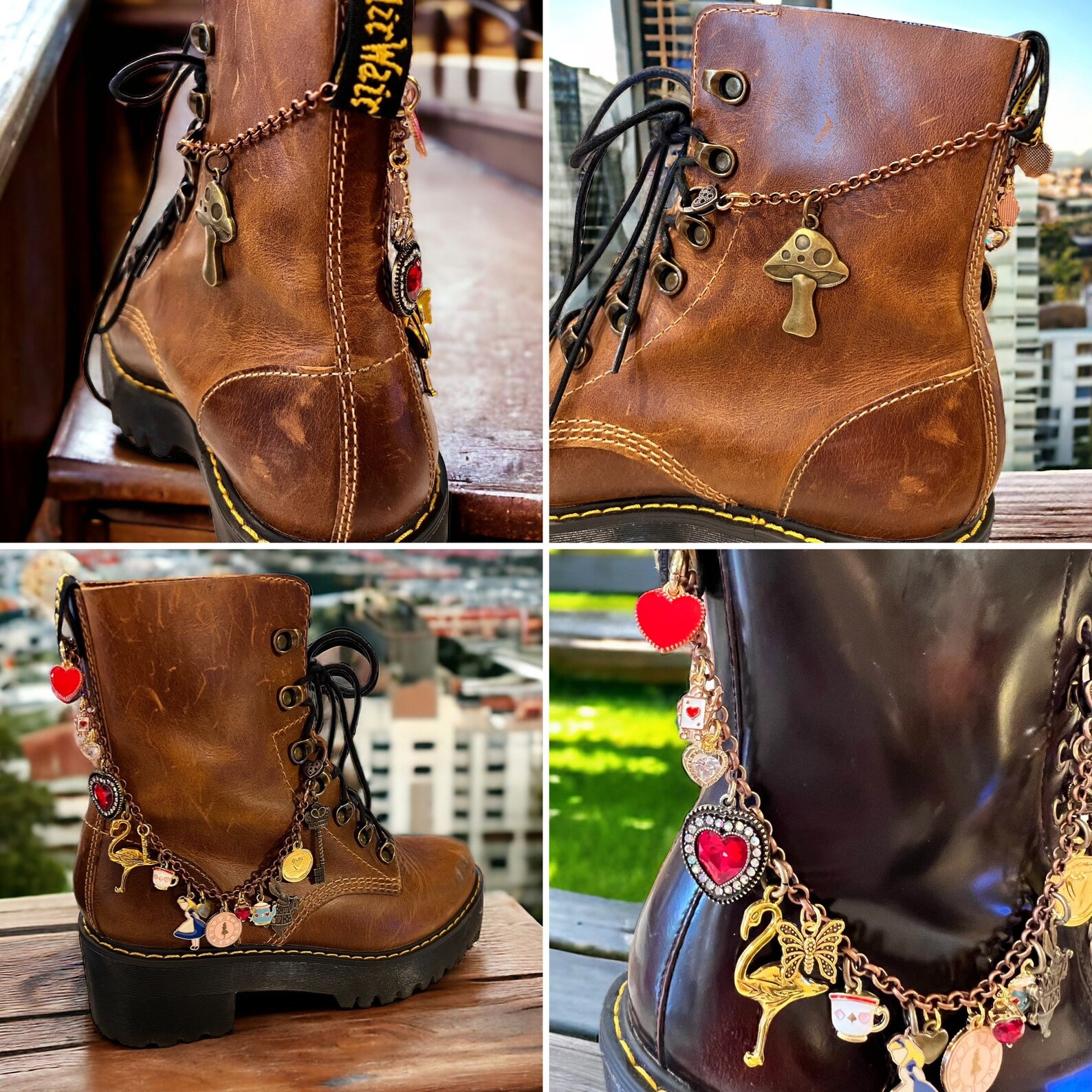 Alice in Wonderland, Boot Jewelry, Boot Accessory, Alice Boot, Doc ...