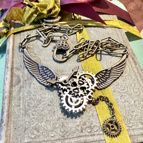Clockwork Necklace - Etsy