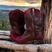 Vintage Old Gringo Cowboy Boots: Handmade Brown & Red Leather, Women's ...