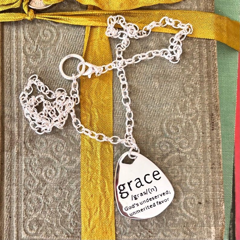 Grace Pendant Necklace. Faith Necklace. Give Grace Necklace, Faith ...