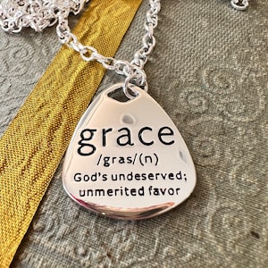 Grace Pendant Necklace. Faith Necklace. Give Grace Necklace, Faith ...
