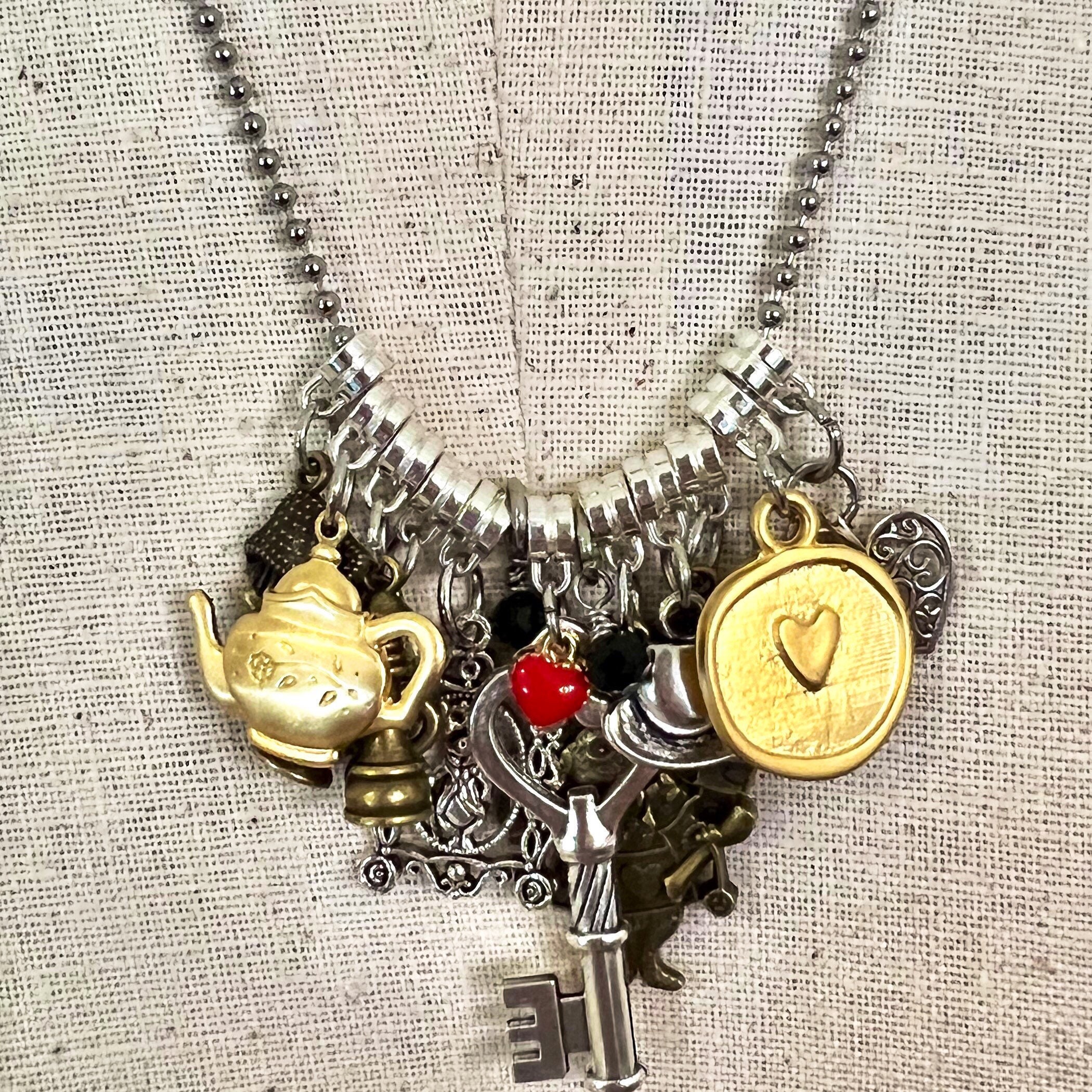 White Rabbit Necklace. Alice in Wonderland Jewelry. Wonderland - Etsy