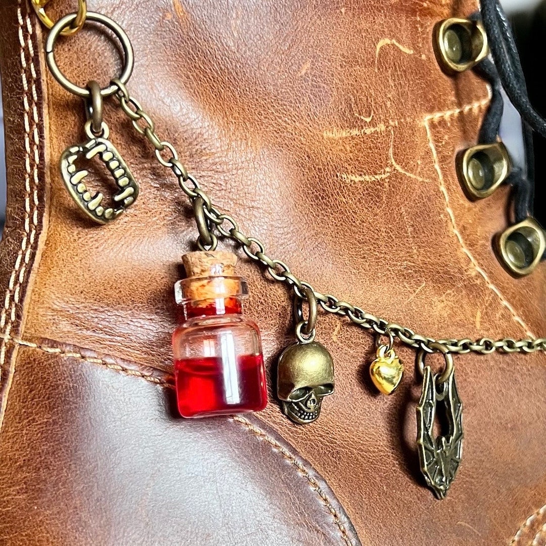 Vampire Boot Chain, Vampire Boot Charms, Vampire Charms, Blood, Vampire ...