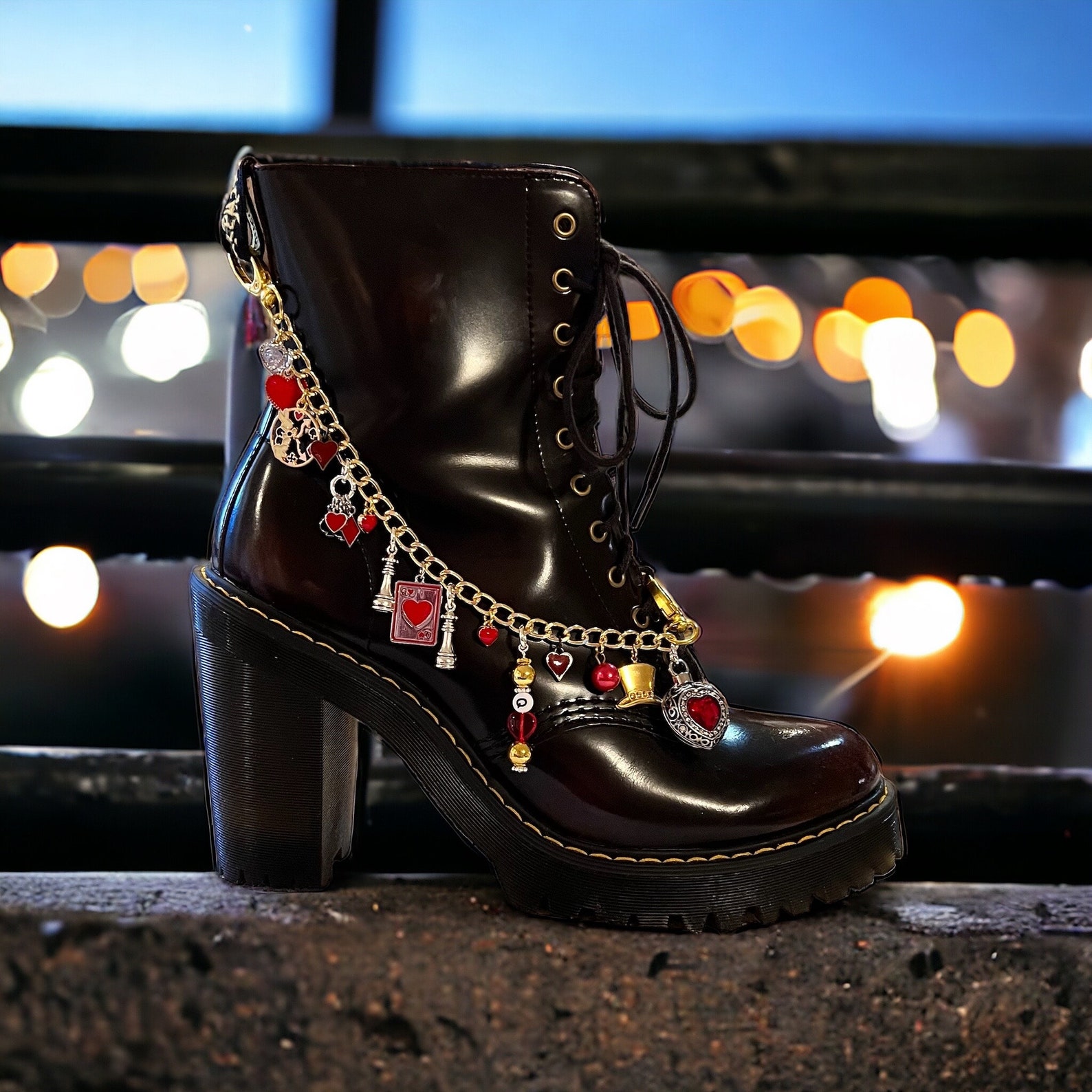 Alice in Wonderland, Boot Jewelry, Boot Accessory, Alice Boot, Doc ...