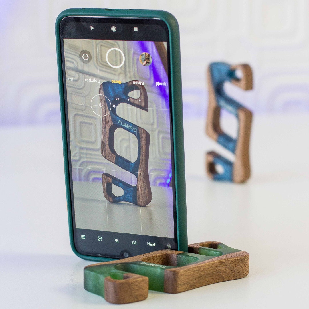Wood Phone Stand, Simple Phone Holder, Epoxy Stand, Cute Phone Stand ...