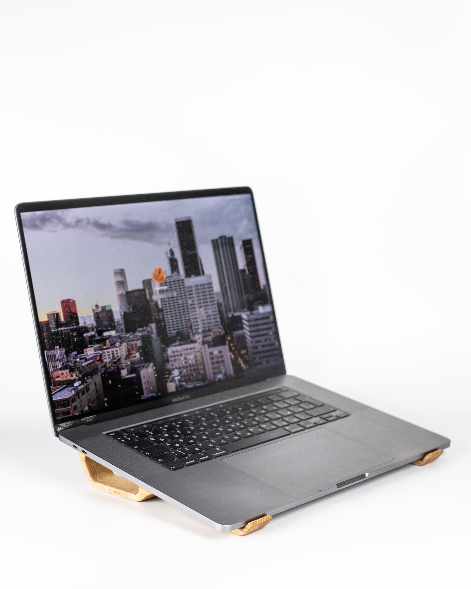 MacBook Wooden Laptop Stand Portable Laptop Display Stand - Etsy