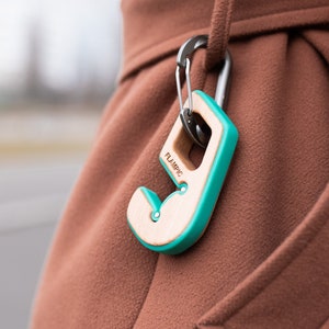 Black Keychain Phone Stand Phone Holder Wood Accessor - Etsy