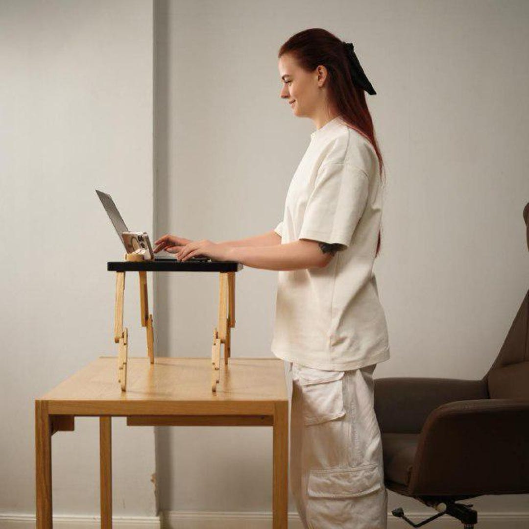 Laptop Stand: Side Table, Computer Riser, Desk Organizer, Gift for ...