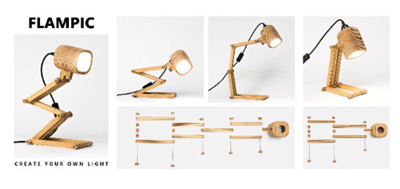 Wood Lamp Desk Lamp Transformer 4 in 1 - Etsy