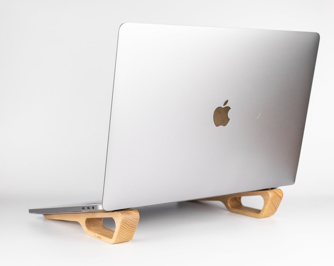 MacBook Wooden Laptop Stand, Portable Laptop Display, Stand for ...