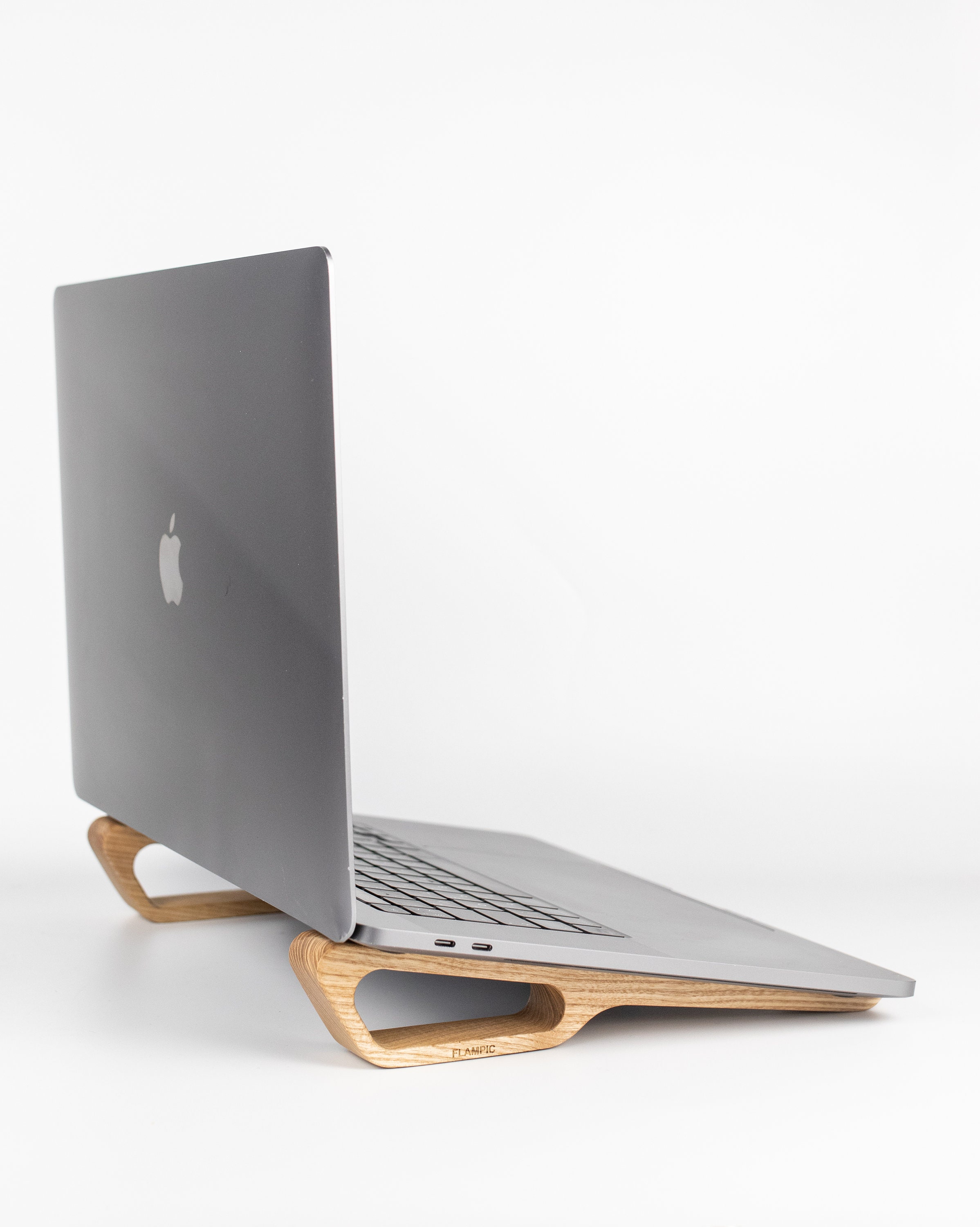 MacBook Wooden Laptop Stand, Portable Laptop Display, Stand for ...