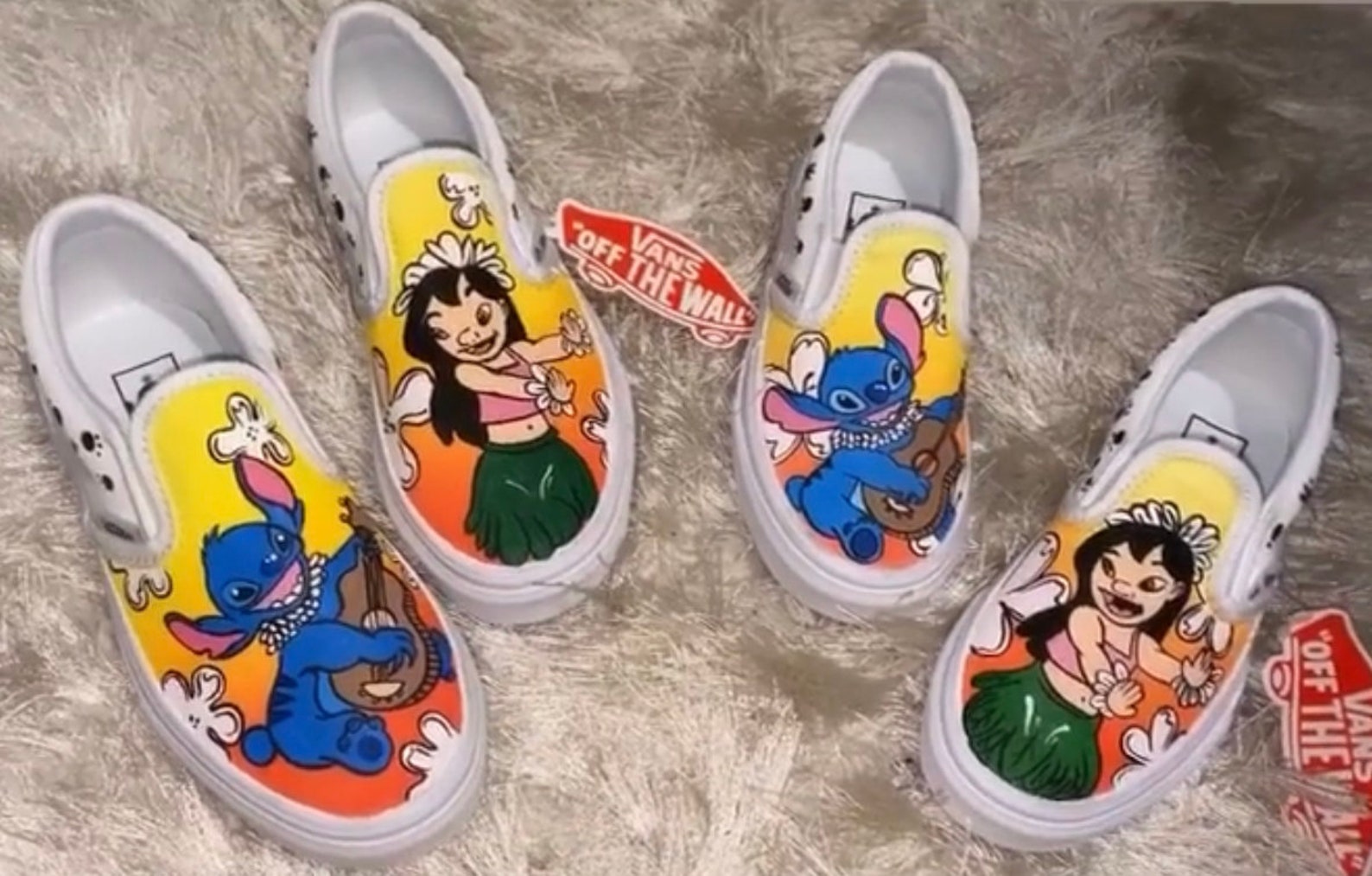 LILO and Stitch Custom Vans - Etsy