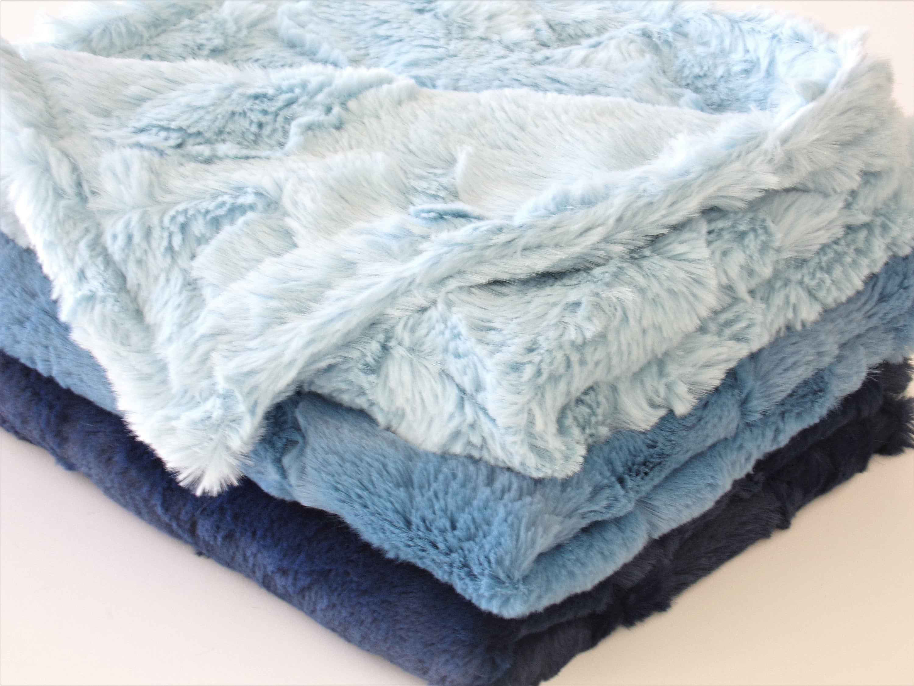 Minky Blanket Blue Double Minky Blanket Blue Lovey - Etsy