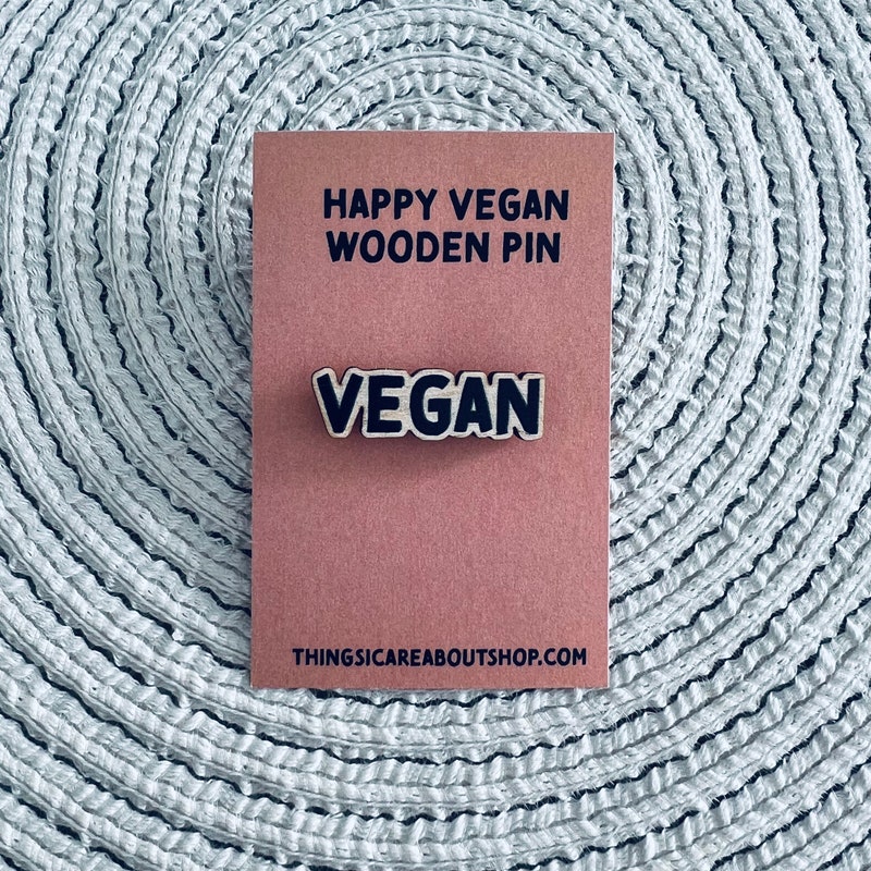 Vegan Pin - Etsy