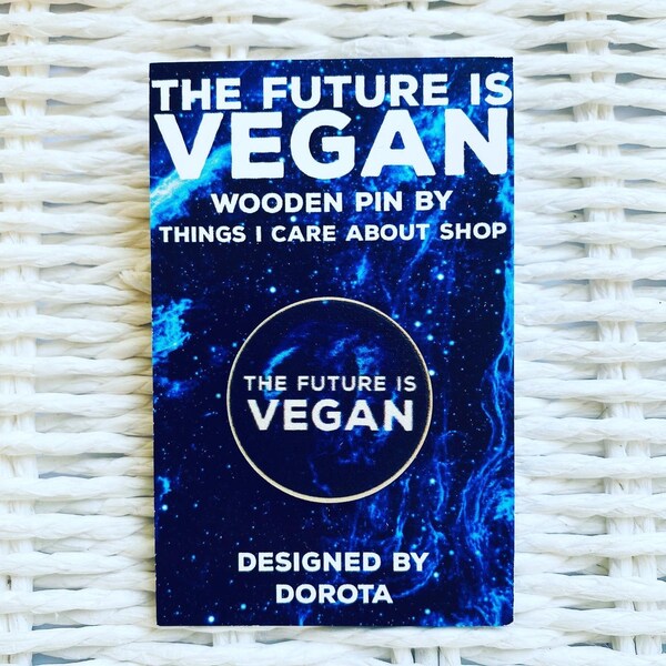 Vegan Pin - Etsy