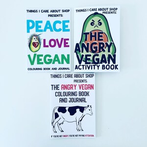 The Angry Vegan Colouring Book and Journal for Adults Vegan Activism ...