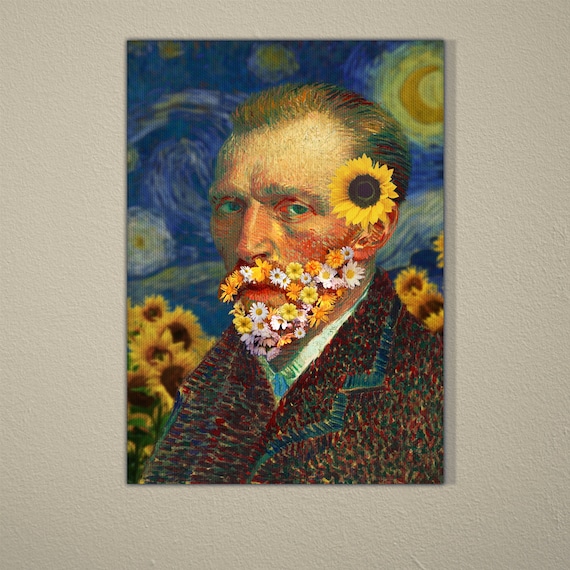 Van Gogh Flower Beard failunfailunmefailun | Etsy