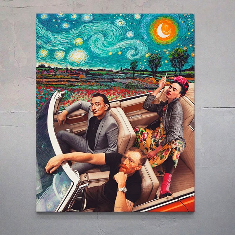 Once Upon a Time Art (frida Kahlo, Salvador Dali, Vincent Van Gogh ...